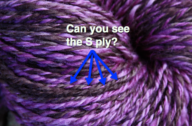 My First Opposing-Ply Handspun Yarn