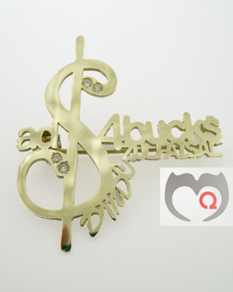 Materialise Creativity: Personalized Name Pin