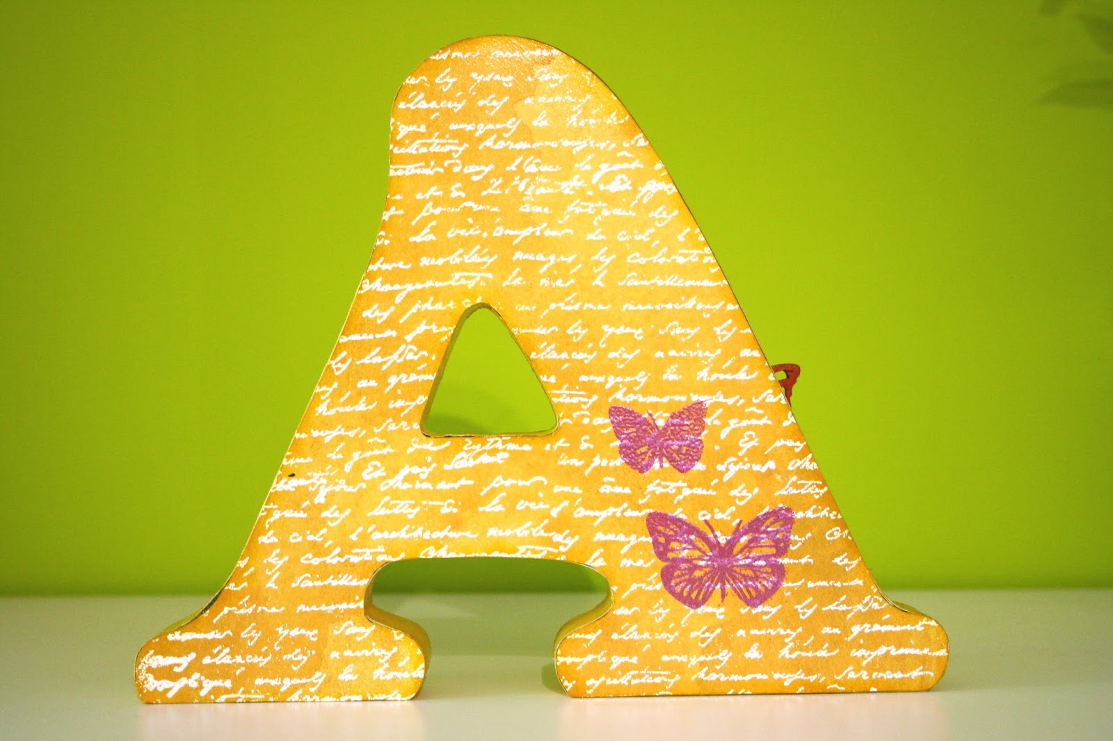 CocinaArt: Vídeo tutorial de letras decoradas con papel de scrapbooking