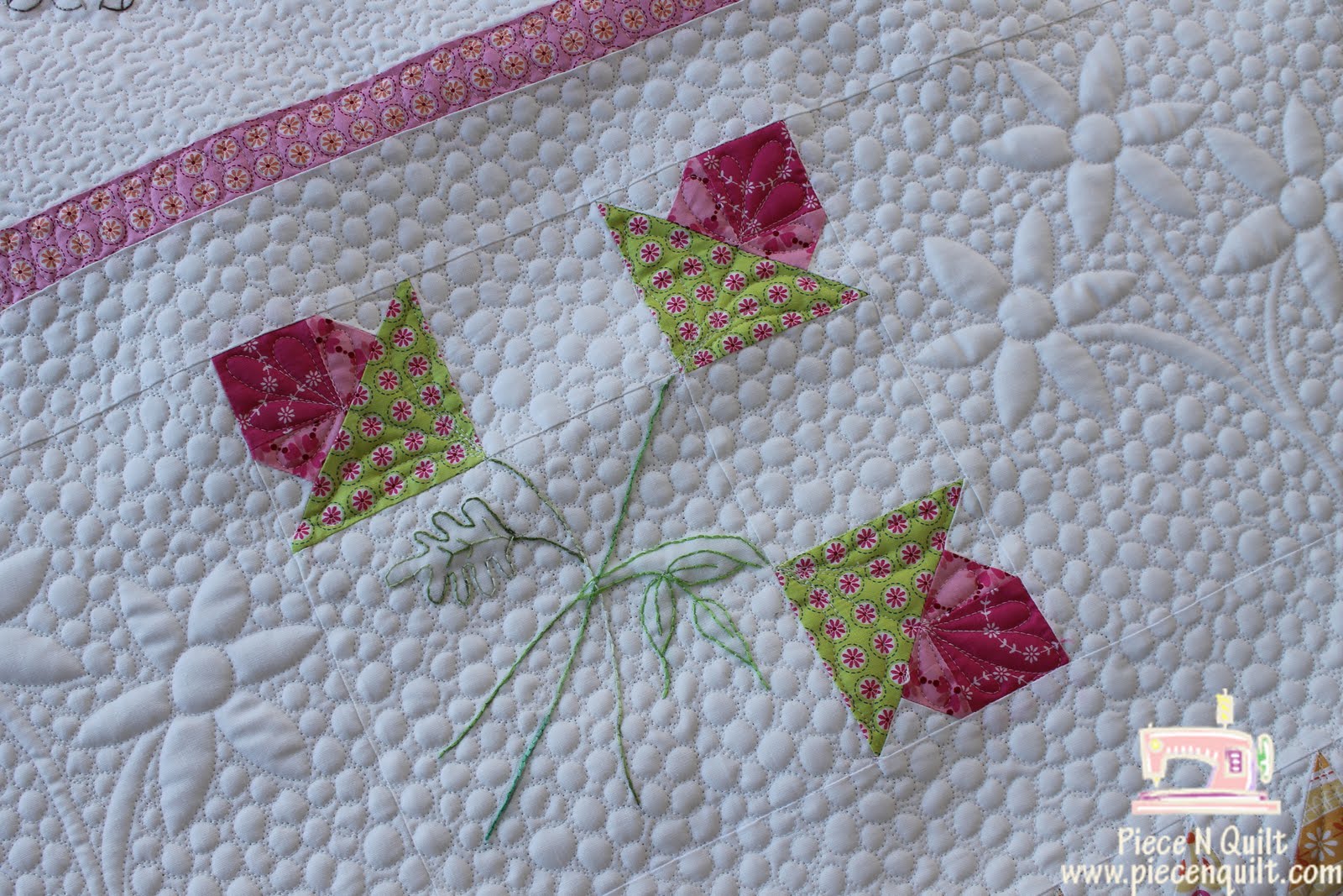 Piece N Quilt: Mary, Mary, Quite Contrary {custom machine quilting}