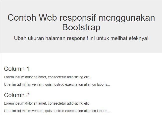 Membuat desain web responsif menggunakan Bootstrap