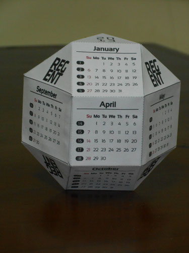 Kalender Regent 2013 yang Unik - Regent