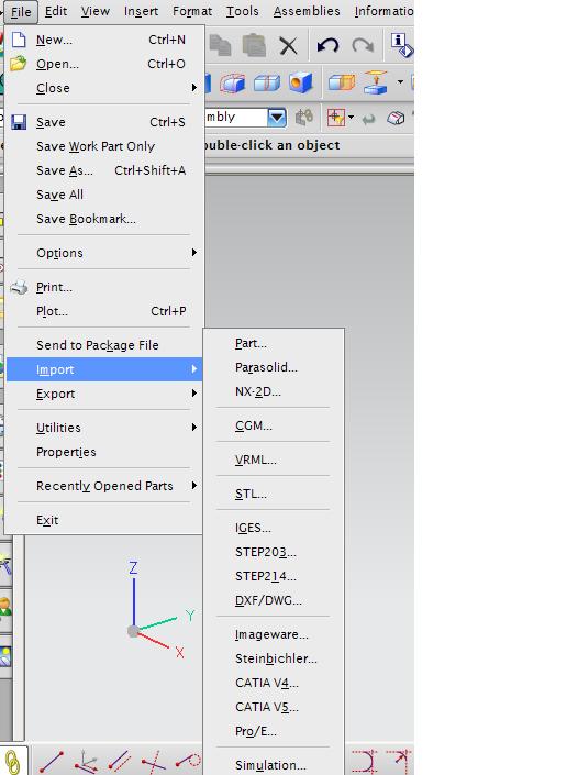 export and import file in Unigraphics NX 6 ~ Unigraphics & Siemens NX ...