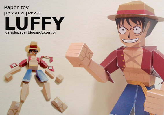 cara do papel: Paper Toy - Luffy: One Piece