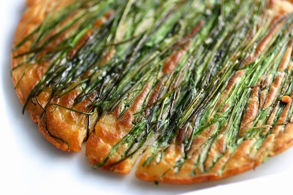 [Korean Recipes] Buchu Jeon - Garlic Chive Blossom Pancake - All Asian ...