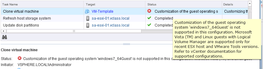 Virtualization The Future Customization Of The Guest Operating System Is Not Supported In This