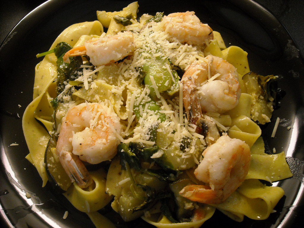 The Laws on Dinner: Nutty Pasta Toss with Shrimp