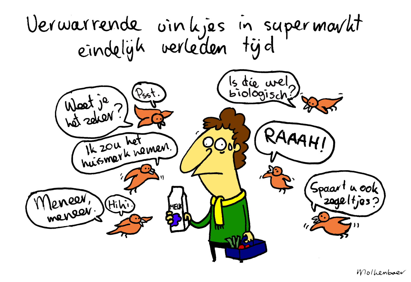 Molkenboer, cartoons en illustraties: Cartoon: Verwarrende vinkjes