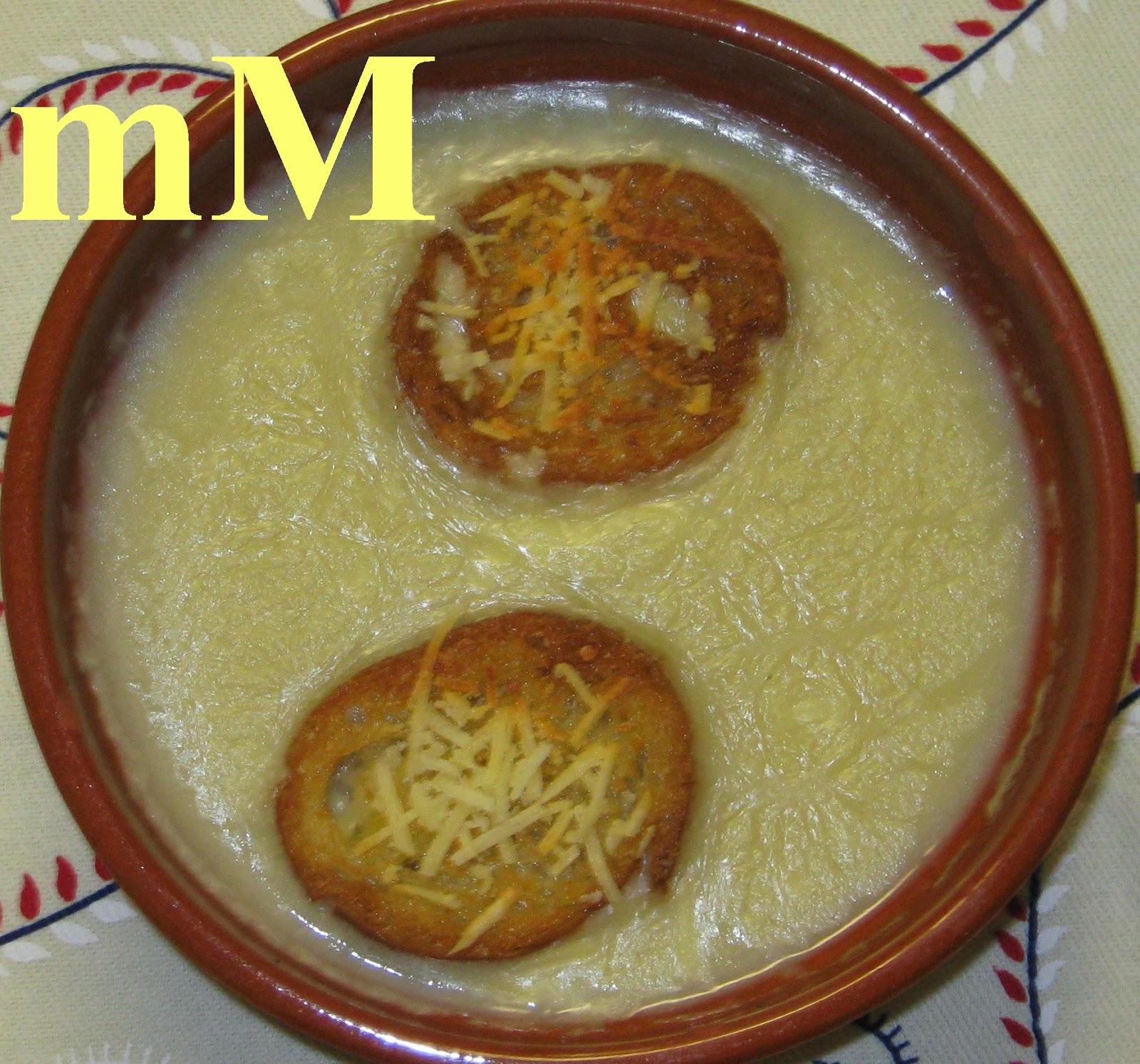 Menús de Marta: Menú de domingo. Sopa de cebolla