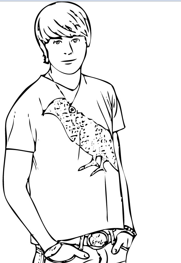 Efron Zac Coloring Pages Desenho Trending Days Last Sketch Coloring Page