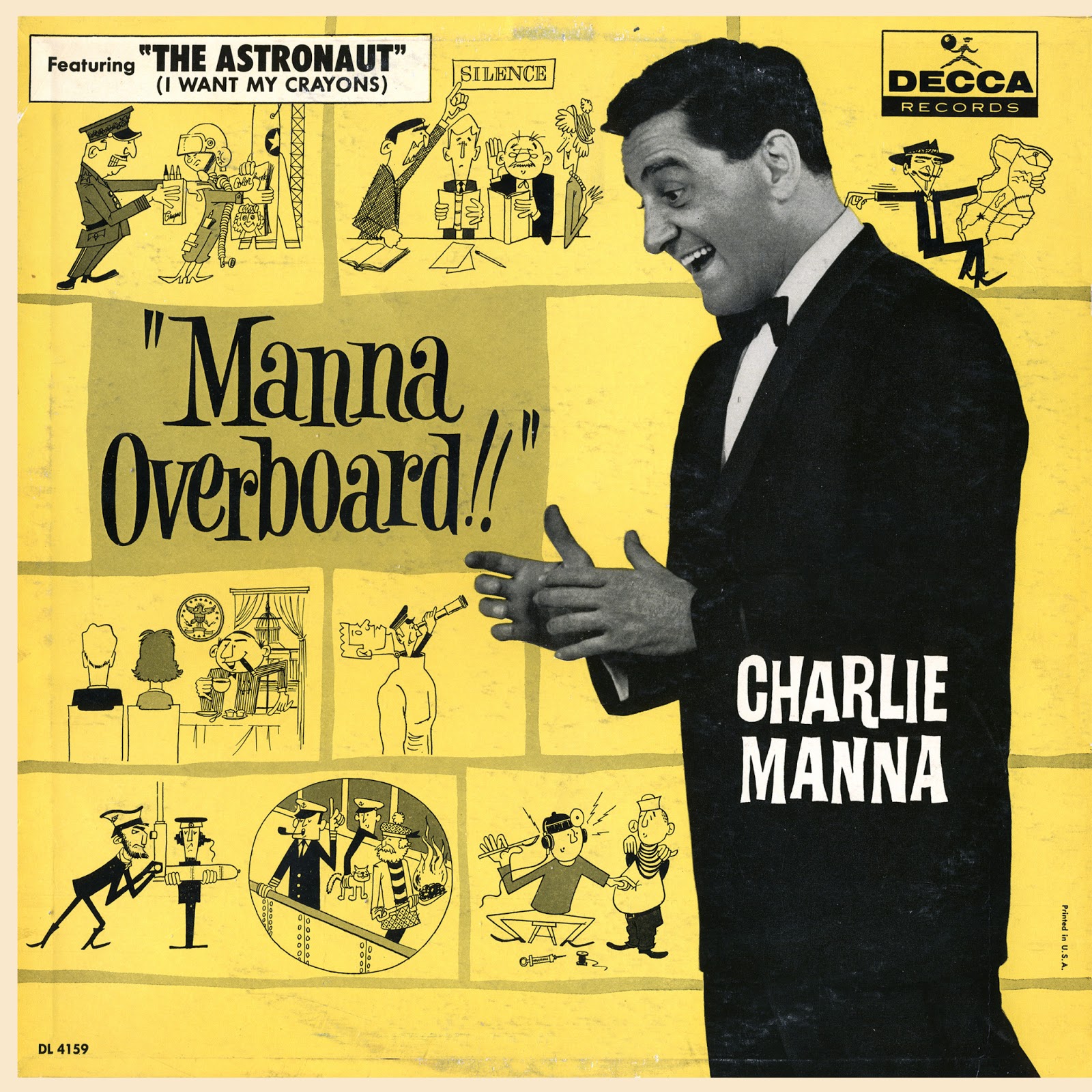Vintage Stand-up Comedy: Charlie Manna - Manna Overboard 1961
