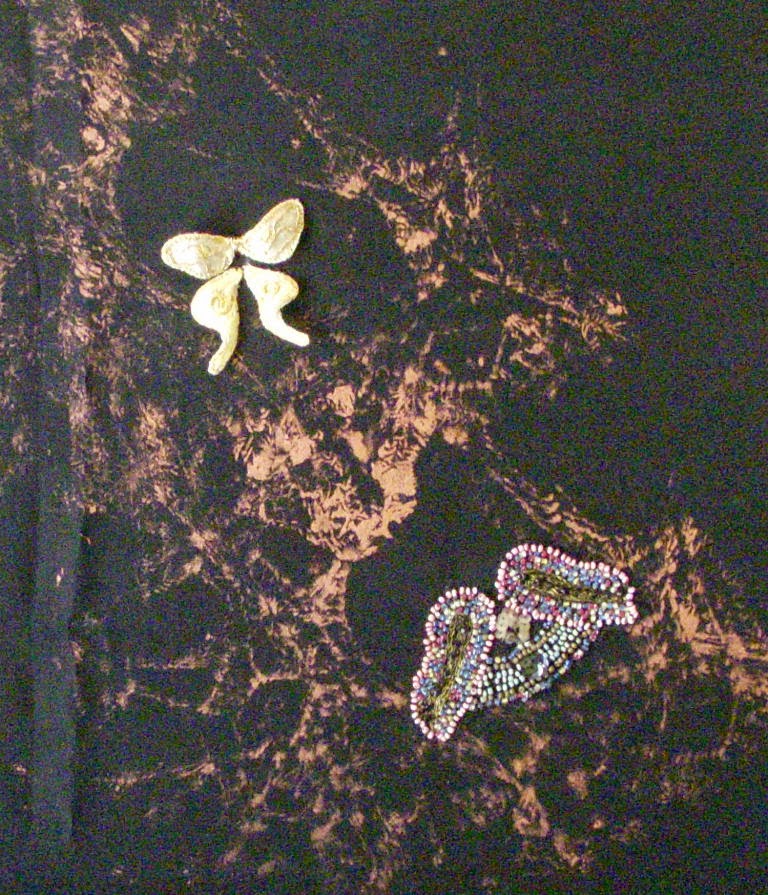 Art, the Beautiful Metaphor: Wilderness night scene in progress