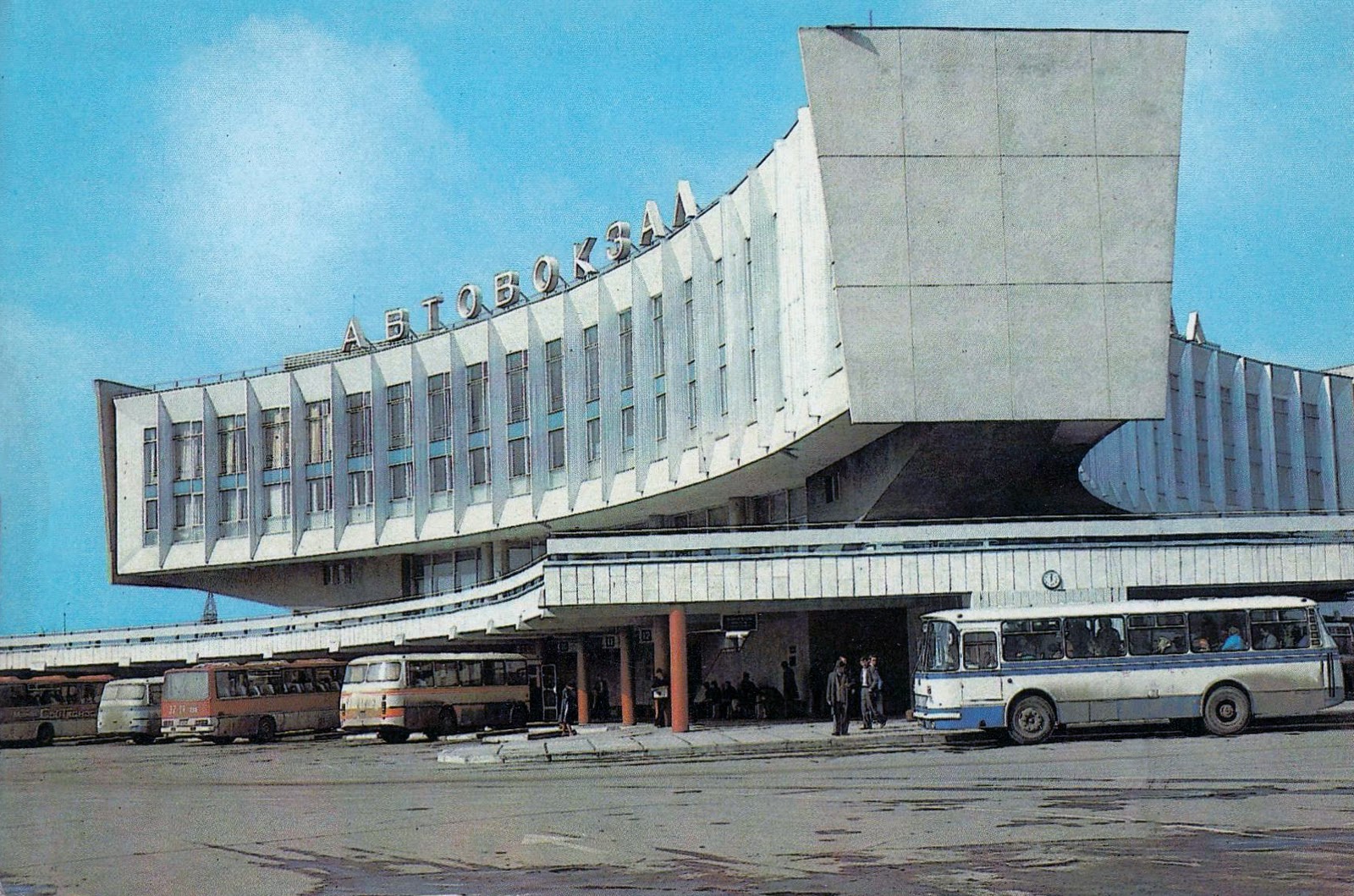 transpress nz: the Lviv Ukraine bus station in Soviet days