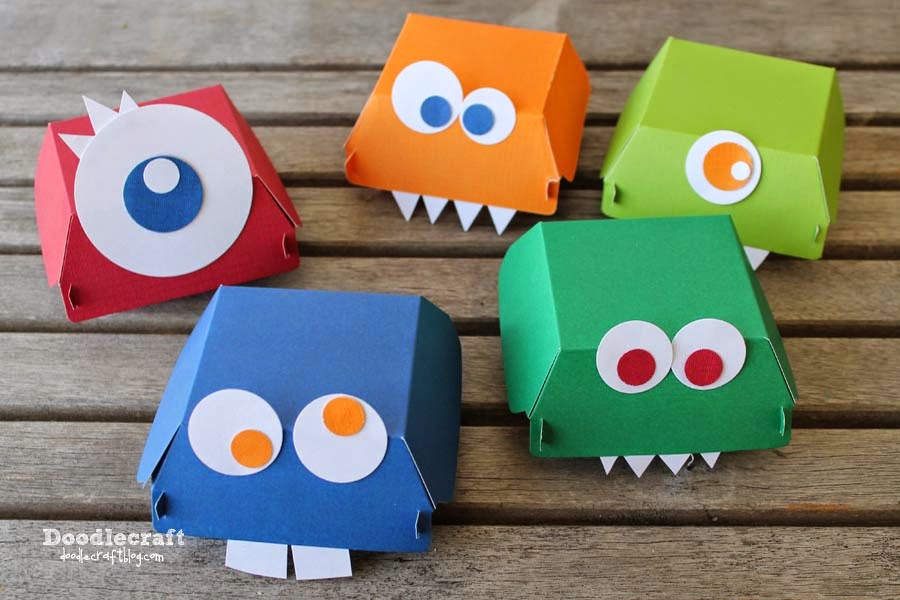 Stampin' Up! Hamburger Box Monsters