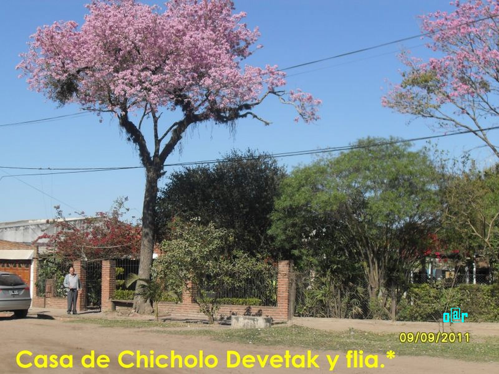 La Escondida Chaco Ciudad Jardín: Calles y otros lugares actuales