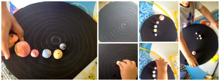 Clay Solar System Model