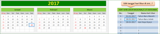 Membuat Kalender Tahunan Excel - ExcelManiacs