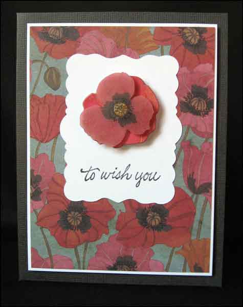 Altered Scrapbooking: Poppy Card