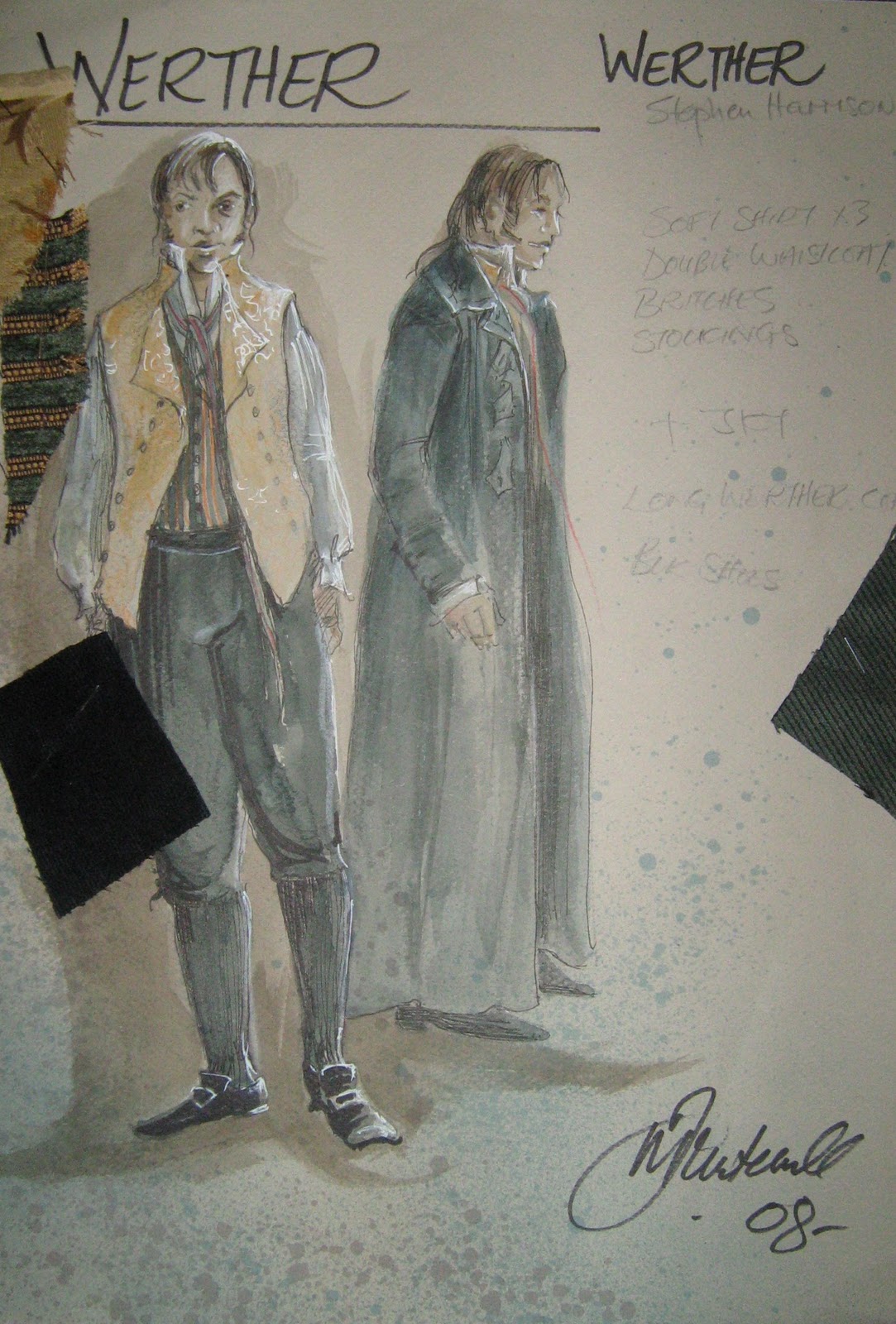 Michael Mitchell - Stage Designer: Costume Renderings