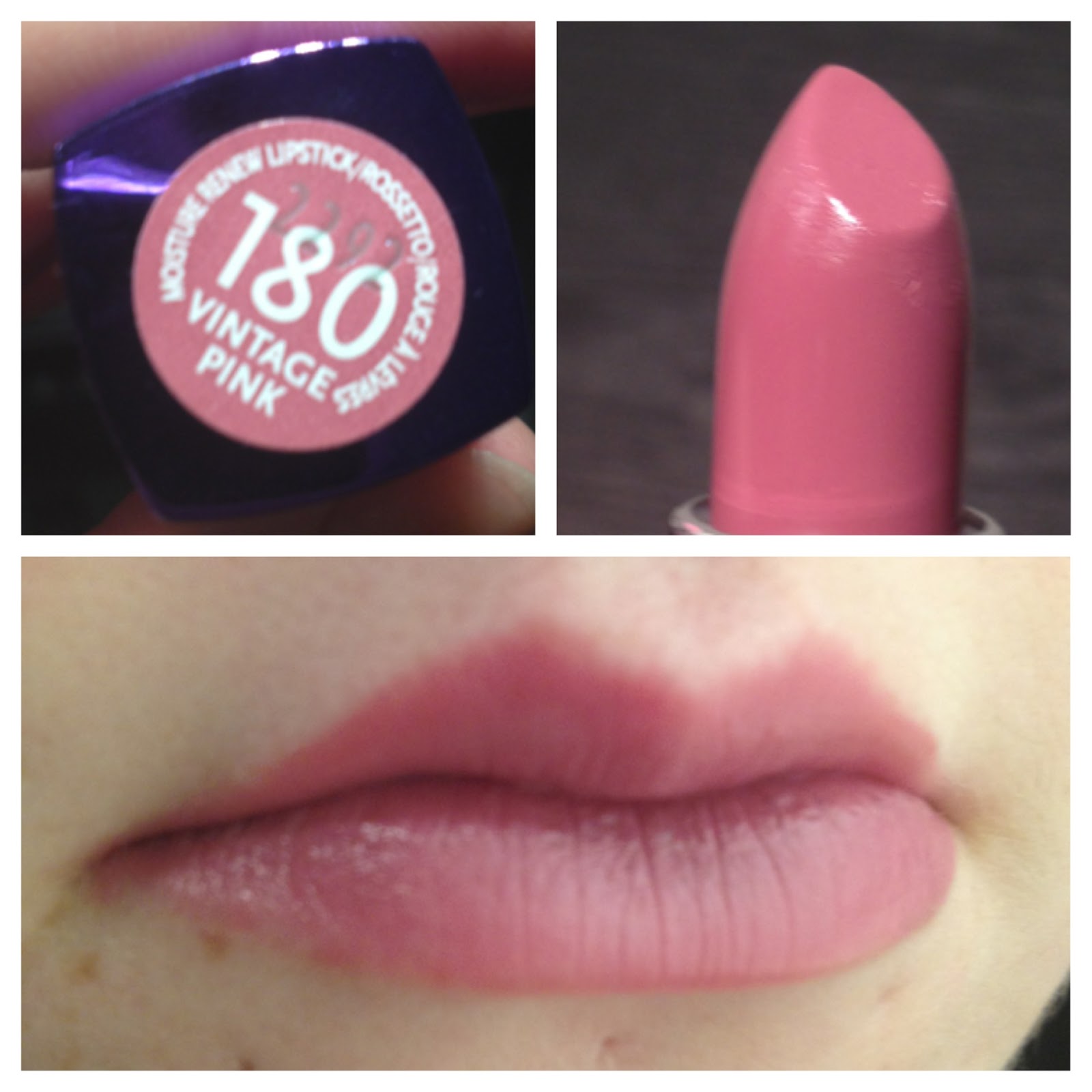 Monochrome and Lace: Rimmel London: Moisture Renew Lipstick: Vintage ...