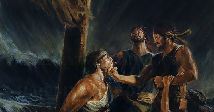 LDS Artwork Nephi Bound on Ship