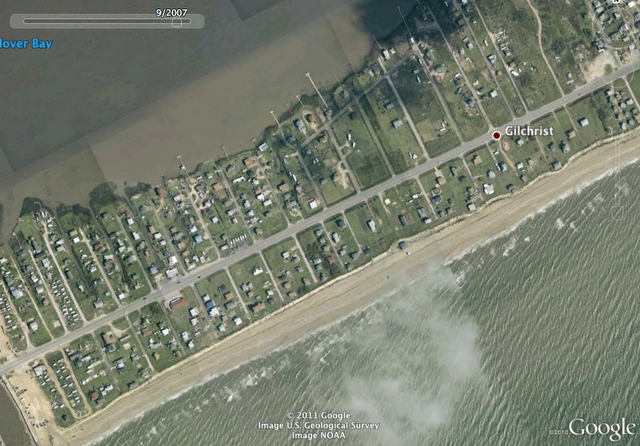 Google Earth Time Machine: Gilchrist, Texas