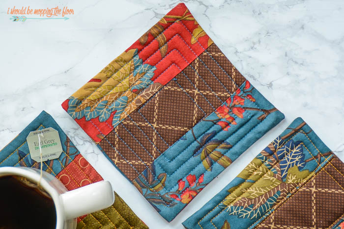 Quilted Mug Rugs | i should be mopping the floor