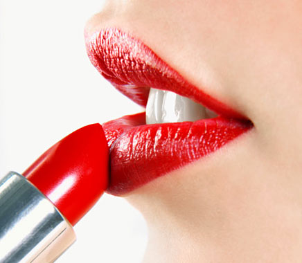 Vermelho Carmim: Passo a passo de make: batom vermelho