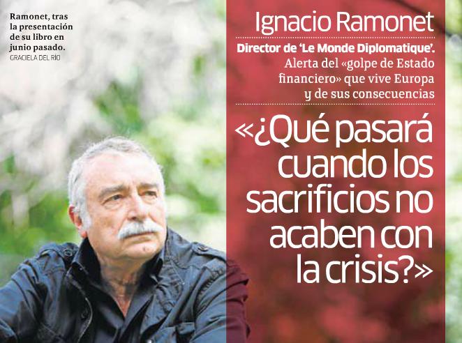 Señales: Ignacio Ramonet: "La generación política no está a la altura ...