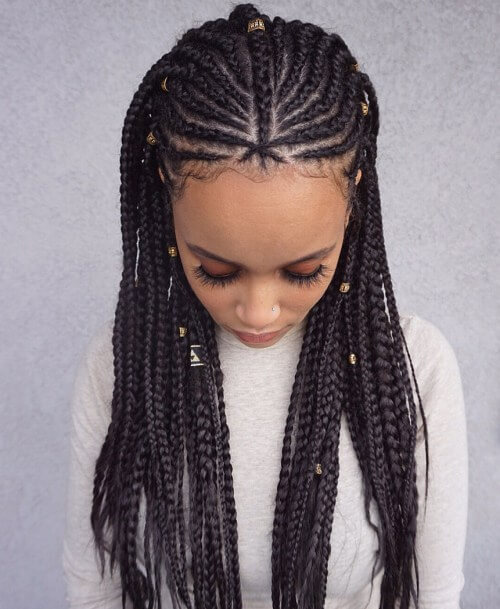 37 Fulani Braids for Women 2018 Cornrows with Artistic Beaded | Braids ...