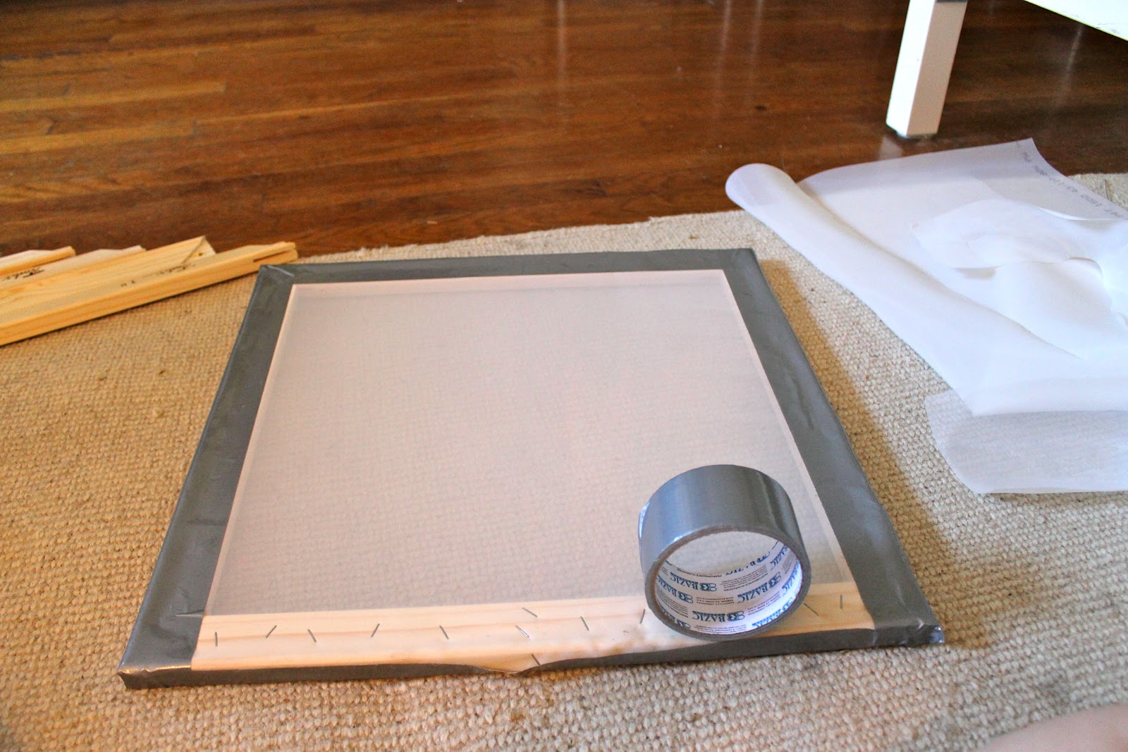 Radical and Crafty: Screen Printing 101: Constructing a screen