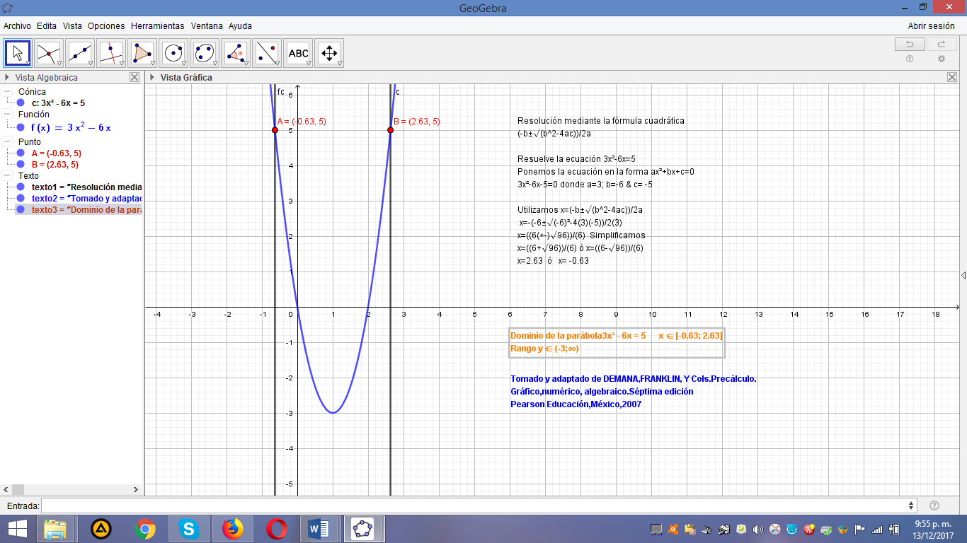 ECUACIONES E INECUACIONES: ECUACIONES CON GEOGEBRA