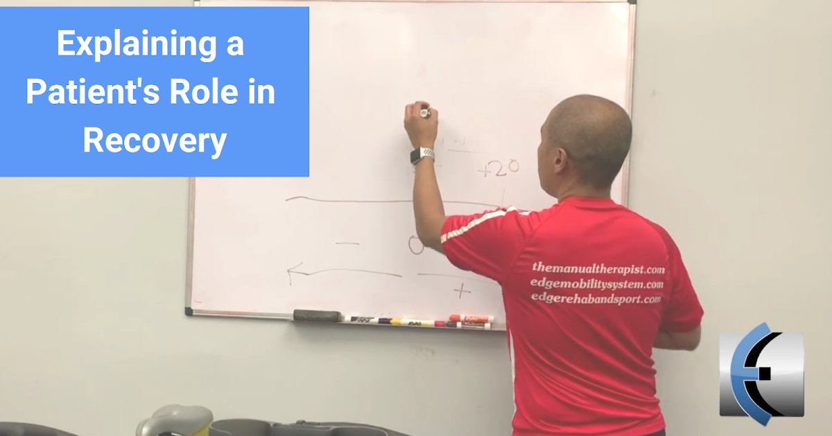Explaining a Patient's Role in Their Recovery | Modern Manual Therapy ...