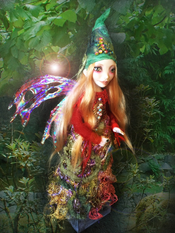 Radiant Fairies: OOAK fairy LORA The Healing Fae handmade