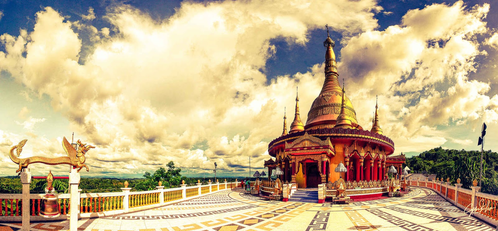 Golden Buddhist Temple, Bandarban, Bangladesh - Travel & tourist places ...