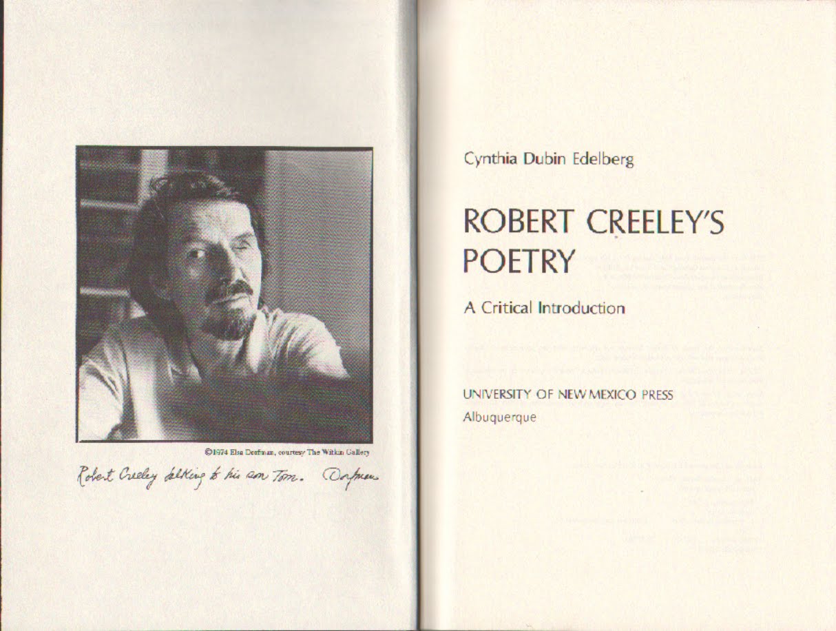 MIMEO MIMEO: ROBERT CREELEY'S POETRY: A CRITICAL INTRODUCTION