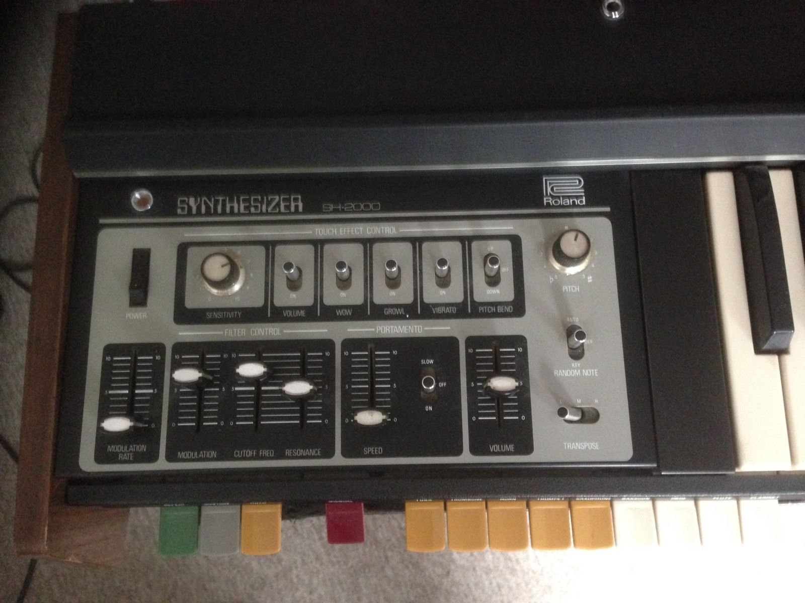 MATRIXSYNTH: Roland SH 2000 Analog vintage synth with hard case