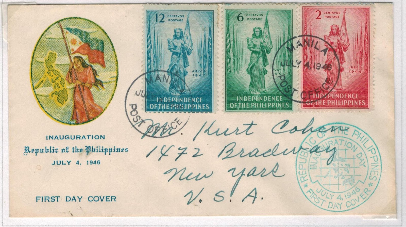 Philippine Republic Stamps : 1946 Independence of the Philippines