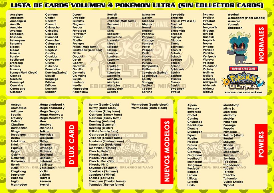 Peruvian Pokemon -- Collecting 3 Reyes Cards and Art: Checklists