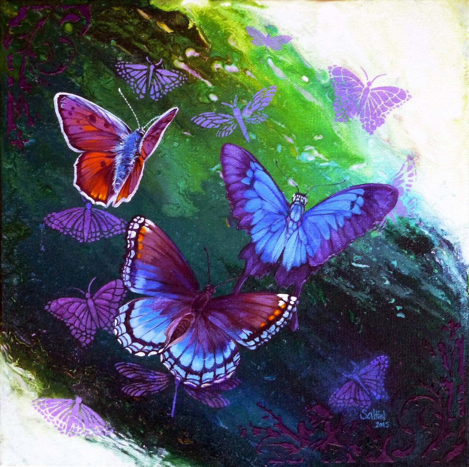 Art by Saltiel: Amira's Birthday Painting