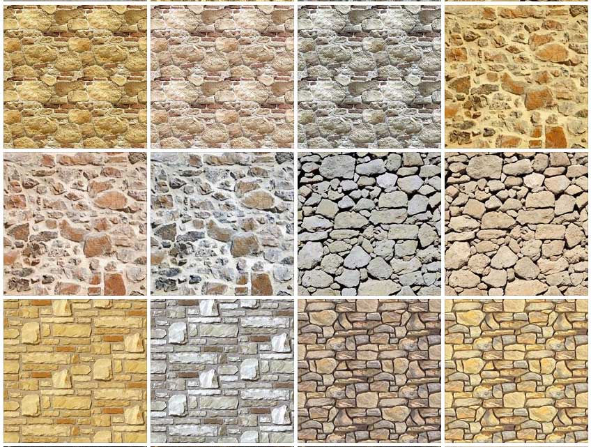 SKETCHUP TEXTURE: TEXTURE STONE WALLS, MASONRY