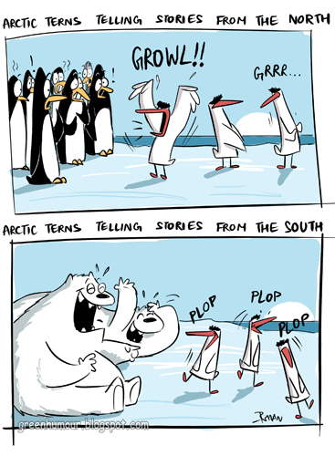 Green Humour: Arctic Tern Anecdotes- Happy World Migratory Birds' Day!