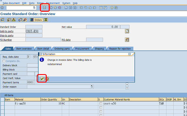 離秋亭: [SAP] VA01 - Create a sales order - 建立銷貨單