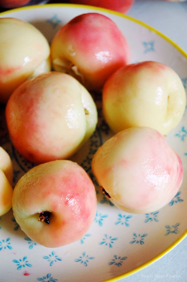 Pen + Paper Flowers: GOOD THiNGS | Peach Peeling Made Easy