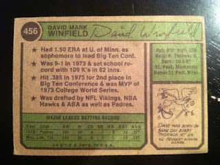 Ryan's Pitch: One of My Favorite Cards: 1974 Topps #456 Dave Winfield ...