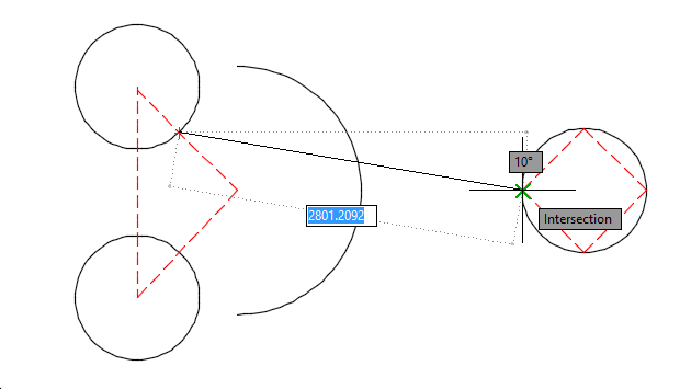 AutoCAD 2015 Essential: Intersection - Running Object Snap