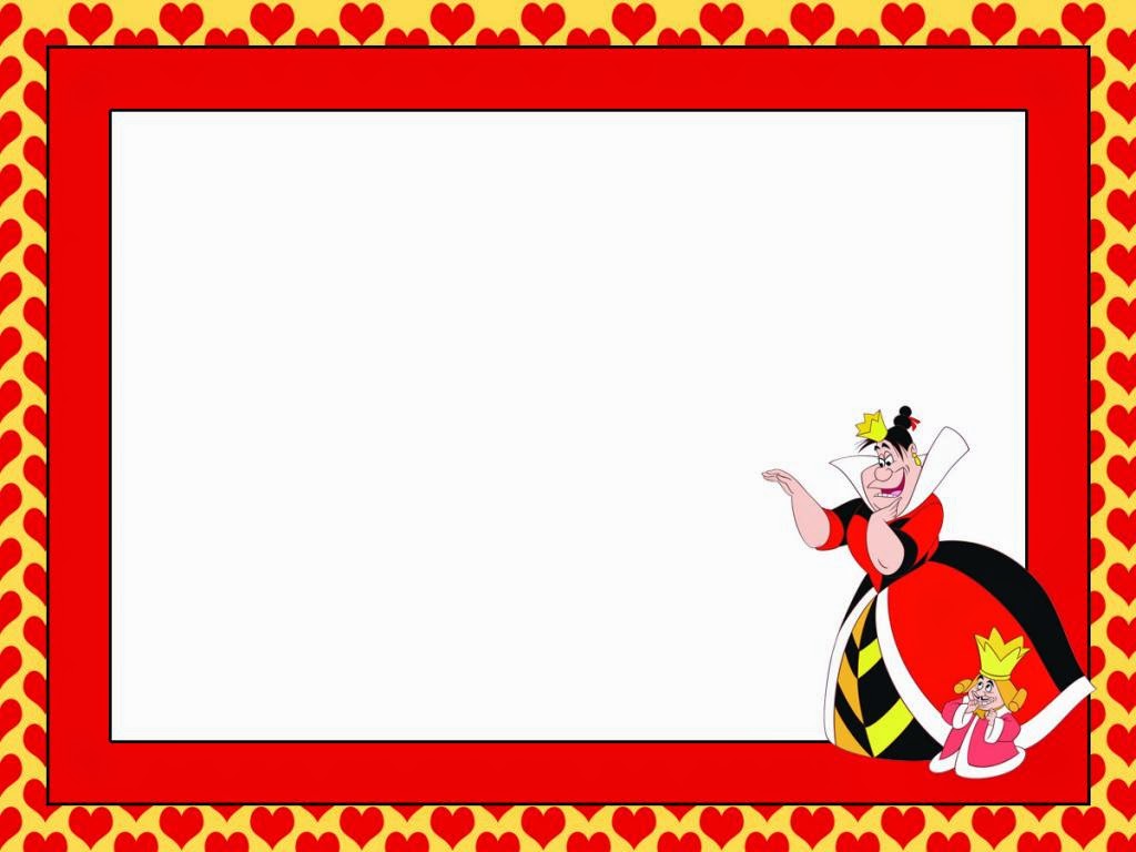 Alice in Wonderland: Free Printable Notebook in Red and Yellow. - Oh My ...