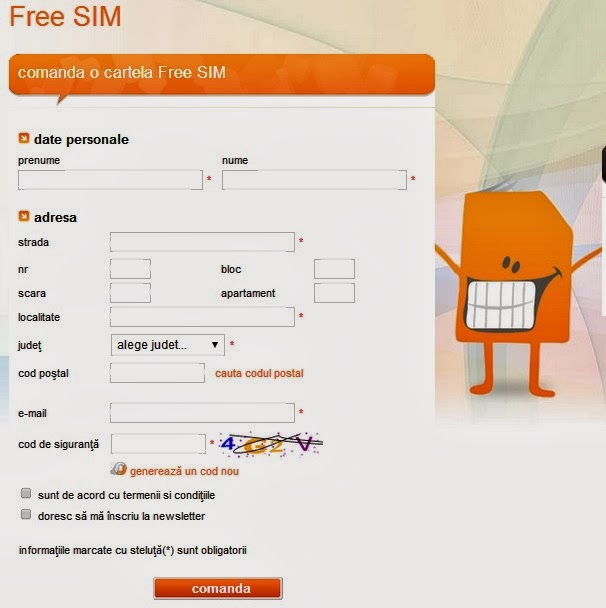 Free Sim Orange: Free Sim Orange