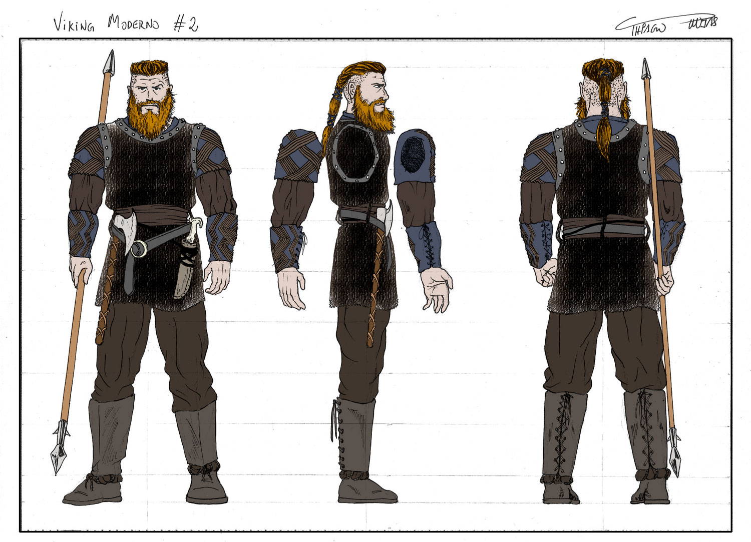 Thiago Rojas - Desenhista e Design Gráfico: :: Model Sheet's Viking