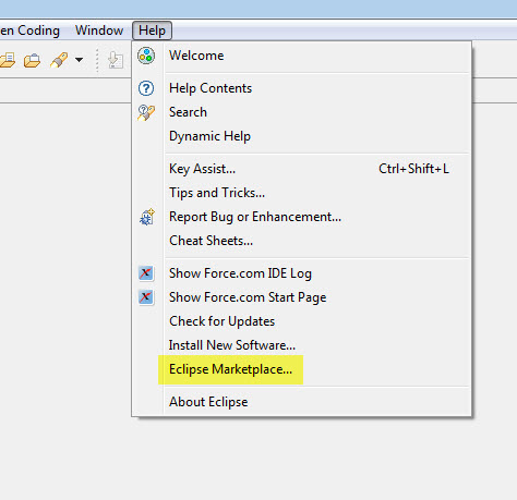 Рабочее место Salesforce Developer - Force.com IDE